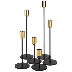 Latitude Run® 13.25'' H Metal Tabletop Candlestick & Reviews | Wayfair