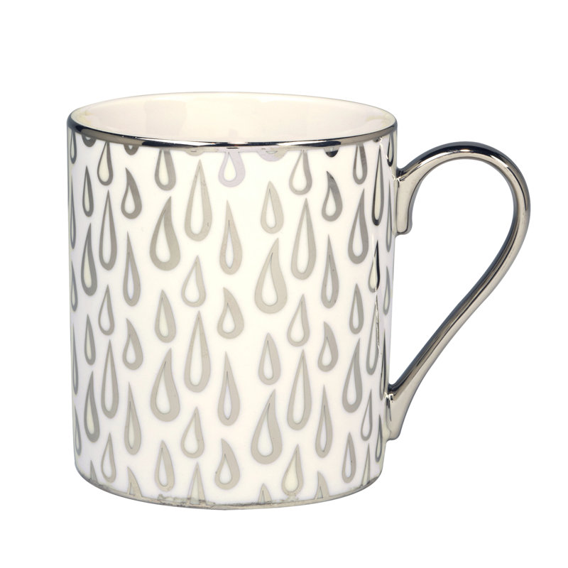 Certified International Mosaic Silver Set of 6 Plated Can Mugs 16ox ...