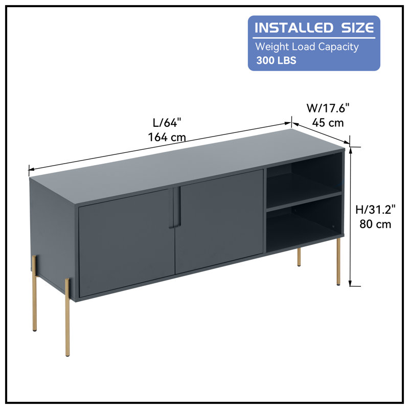 Mercer41 Matteo 64" Wide Sideboard | Wayfair