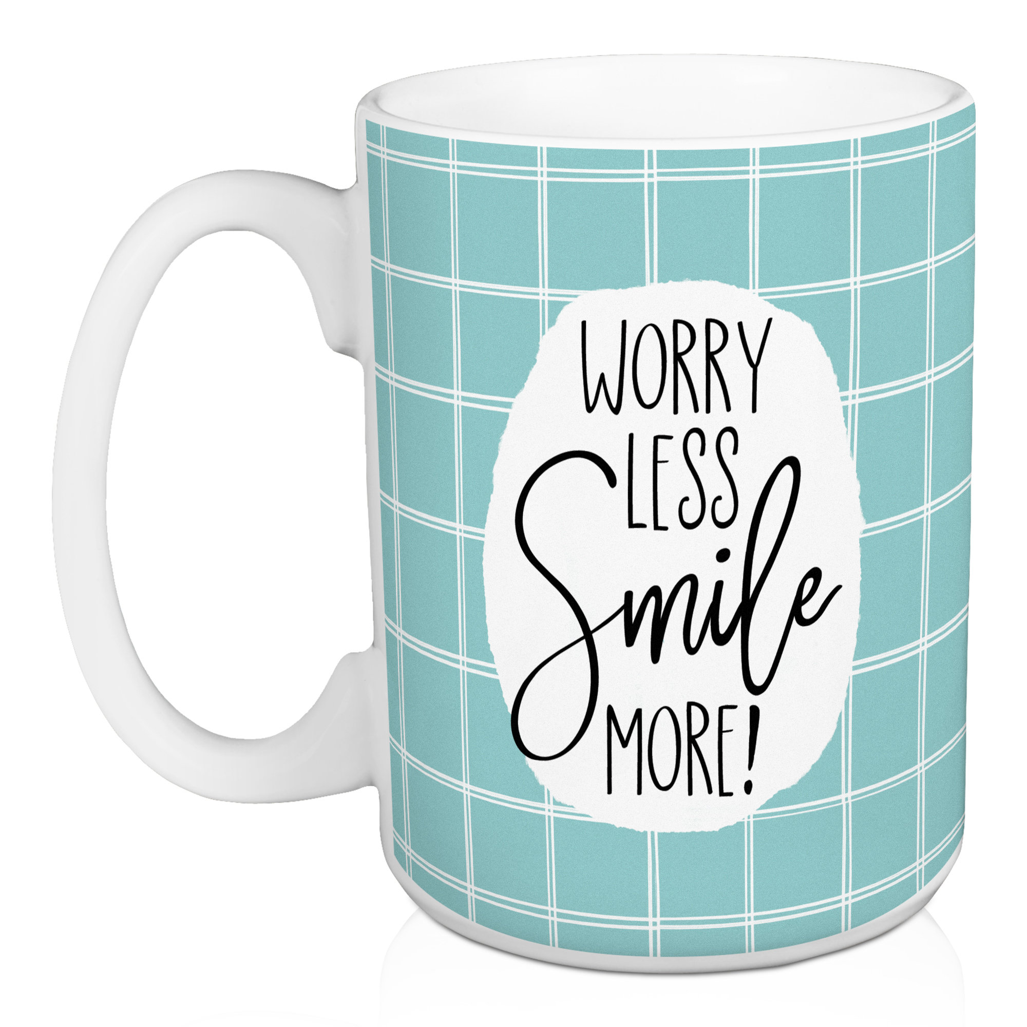 Latitude Run® Worry Less Smile More Coffee Mug | Wayfair