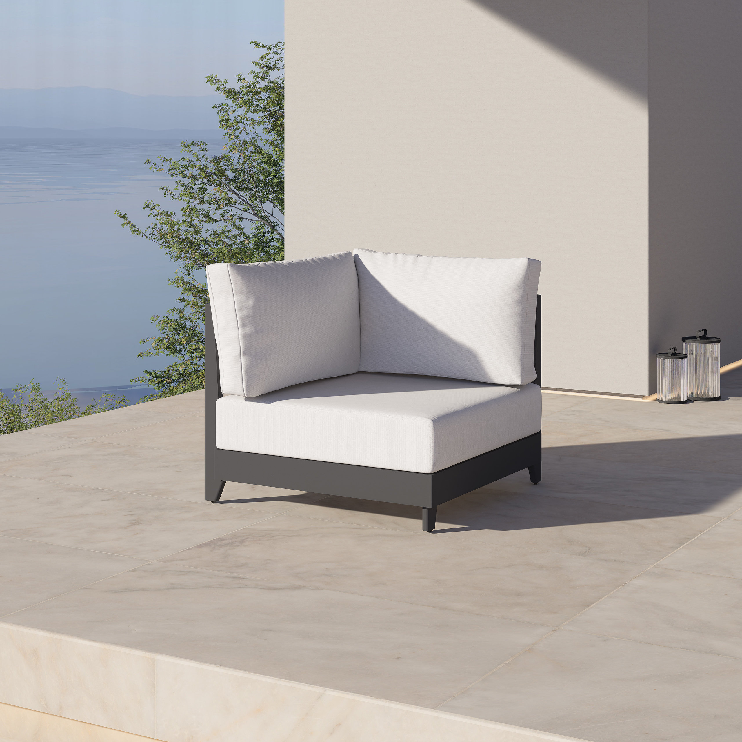 Ebern Designs Palermo Corner Chair | Wayfair