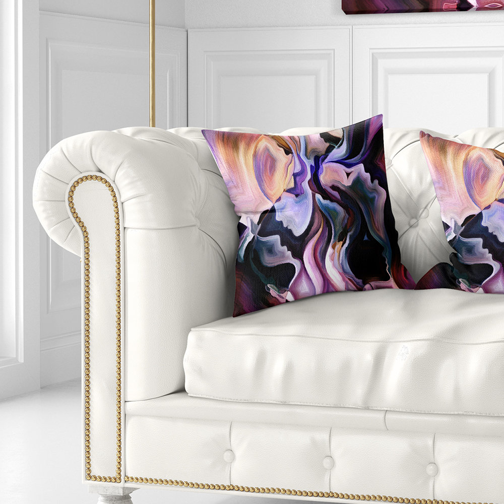 The Twillery Co.® Corwin Abstract Voyages to Inner Self Pillow | Wayfair