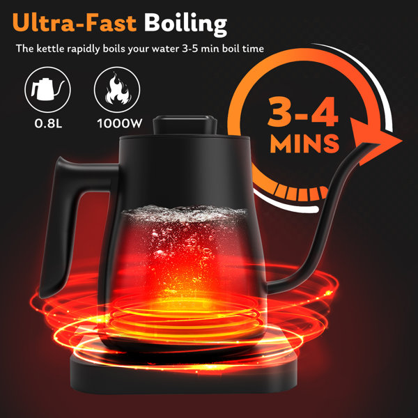 PANDA GENIUS Stainless Steel Gooseneck Kettle | Wayfair