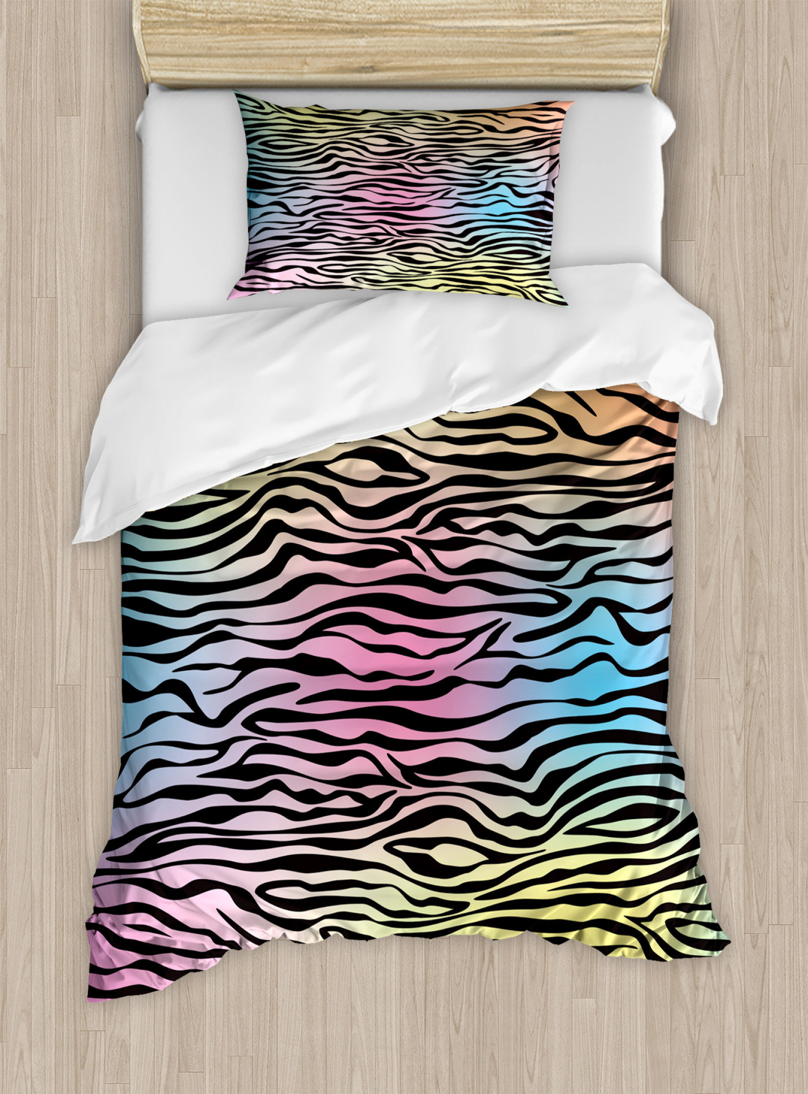 Ambesonne Zebra Print Duvet Cover Set | Wayfair