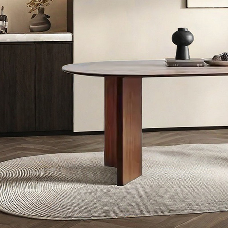 Animoe D Furniture Cream wind solid wood rock plate table and chair ...