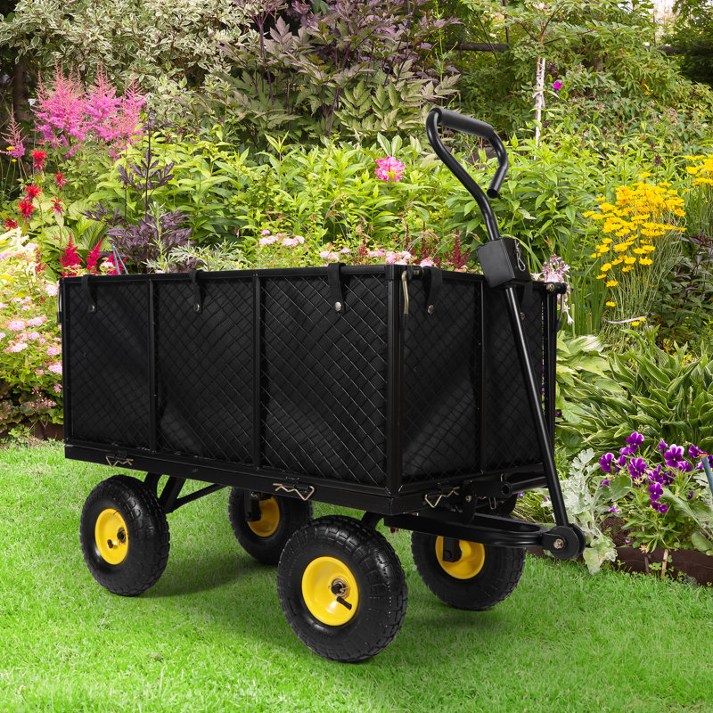 REDCAMP 700lbs Dump Garden Carts with Removable Sides | Wayfair