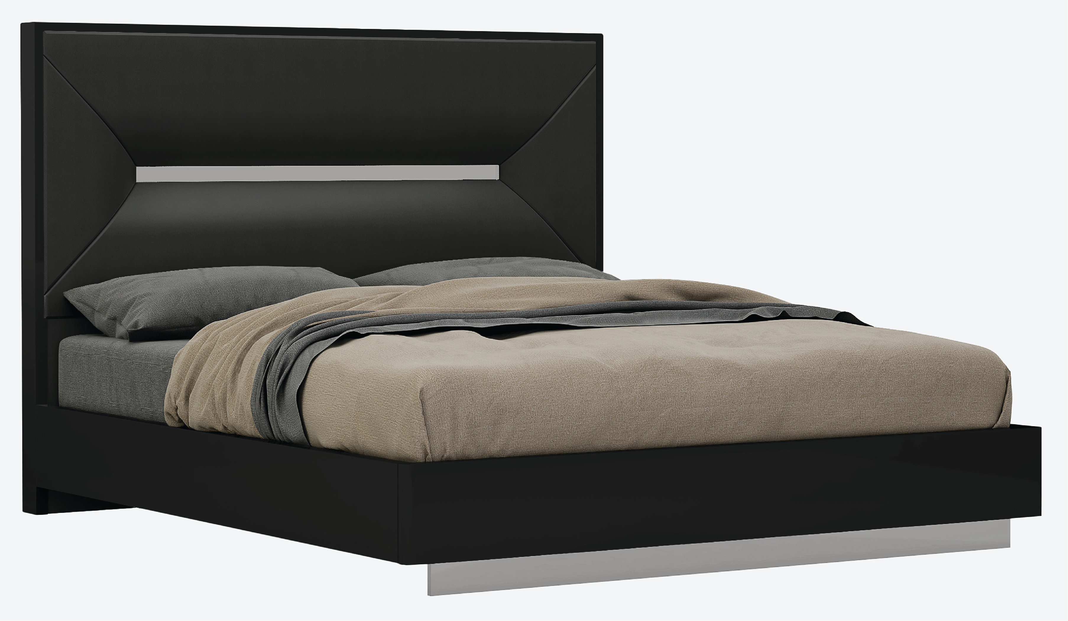 Ivy Bronx Medea High Gloss Bed | Wayfair