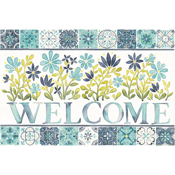 Latitude Vive Garden Getaway Welcome by Laura Marshall - Wrapped Canvas ...