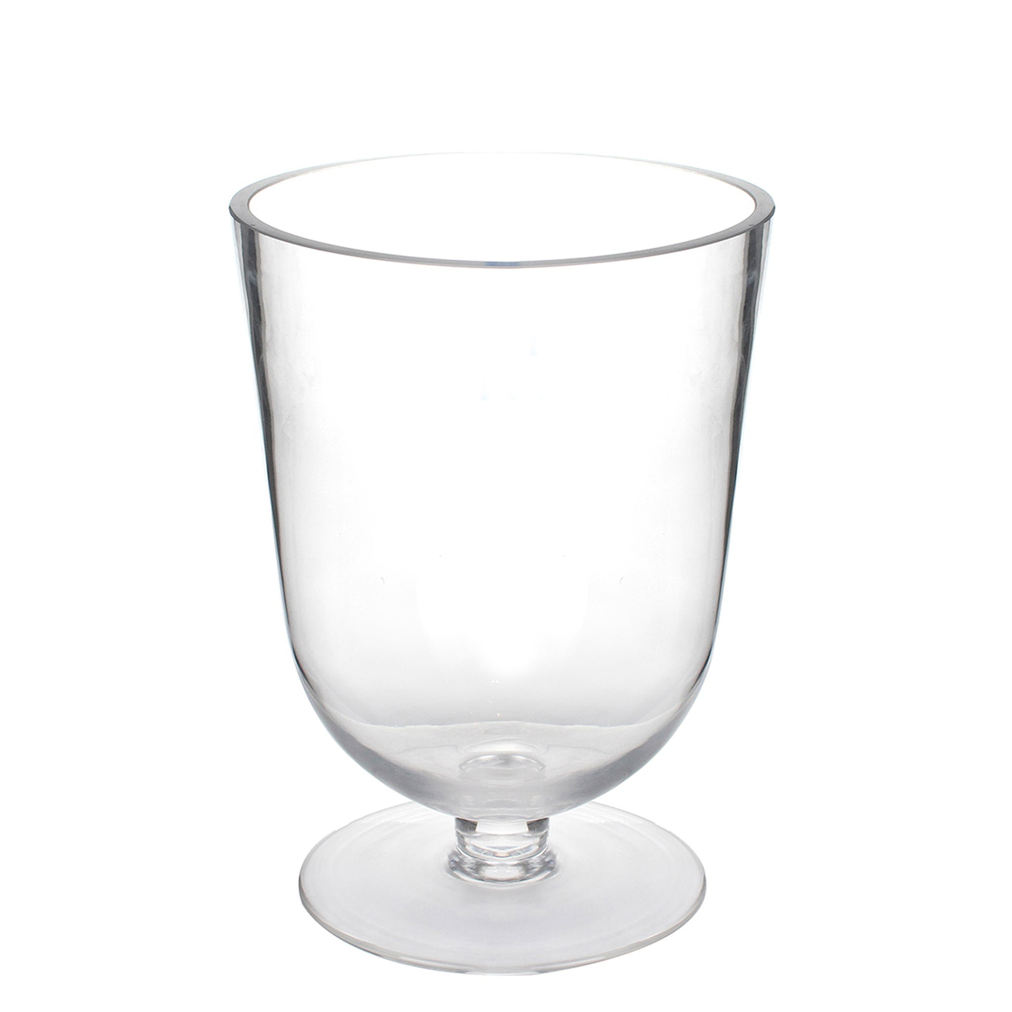 Wrought Studio™ Clear Glass On A Pedestal Base Vase | Wayfair