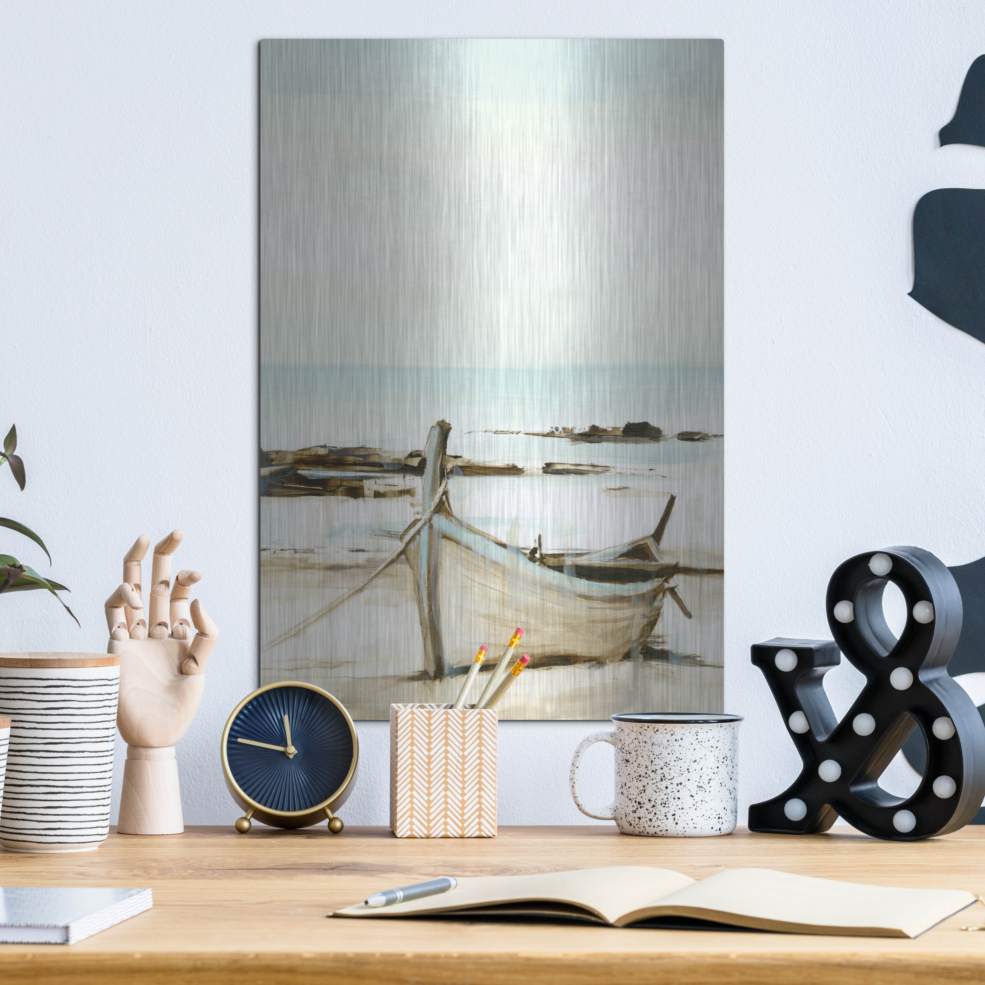 Breakwater Bay " Rustic Row Boat 2 " by Ethan Harper | Wayfair