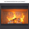 AWENOX Modern Wood-Burning Fireplace 492 Square Feet Direct Vent ...