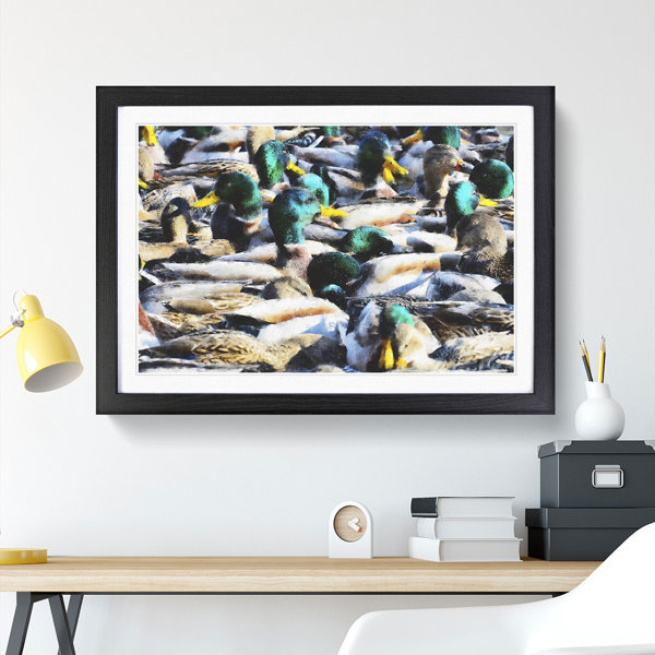 East Urban Home Mallard Ducks - Picture Frame Painting | Wayfair.co.uk