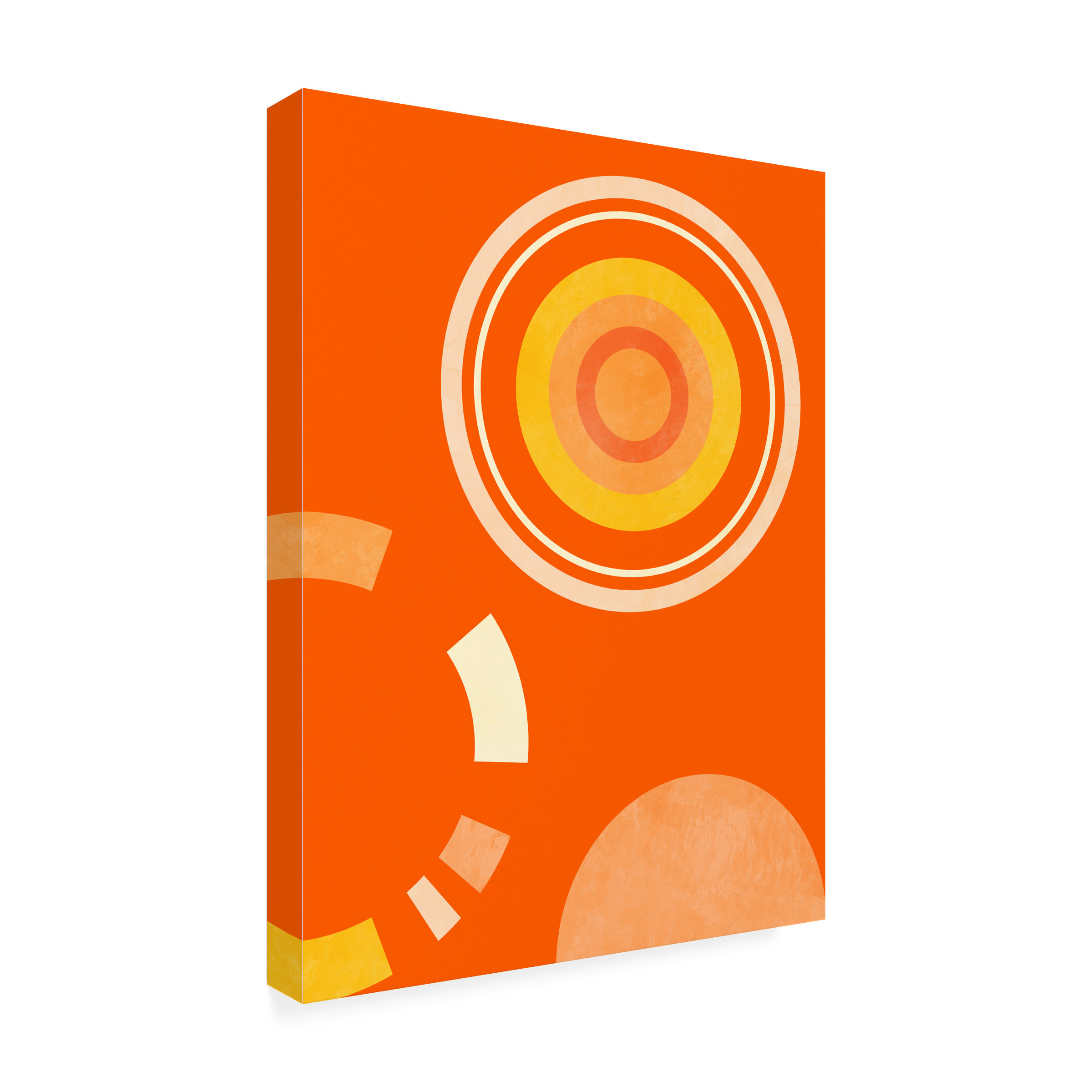 Trademark Fine Art Ana Rut Bre Spring Mid Rhapsody Orange 4 Canvas Art ...