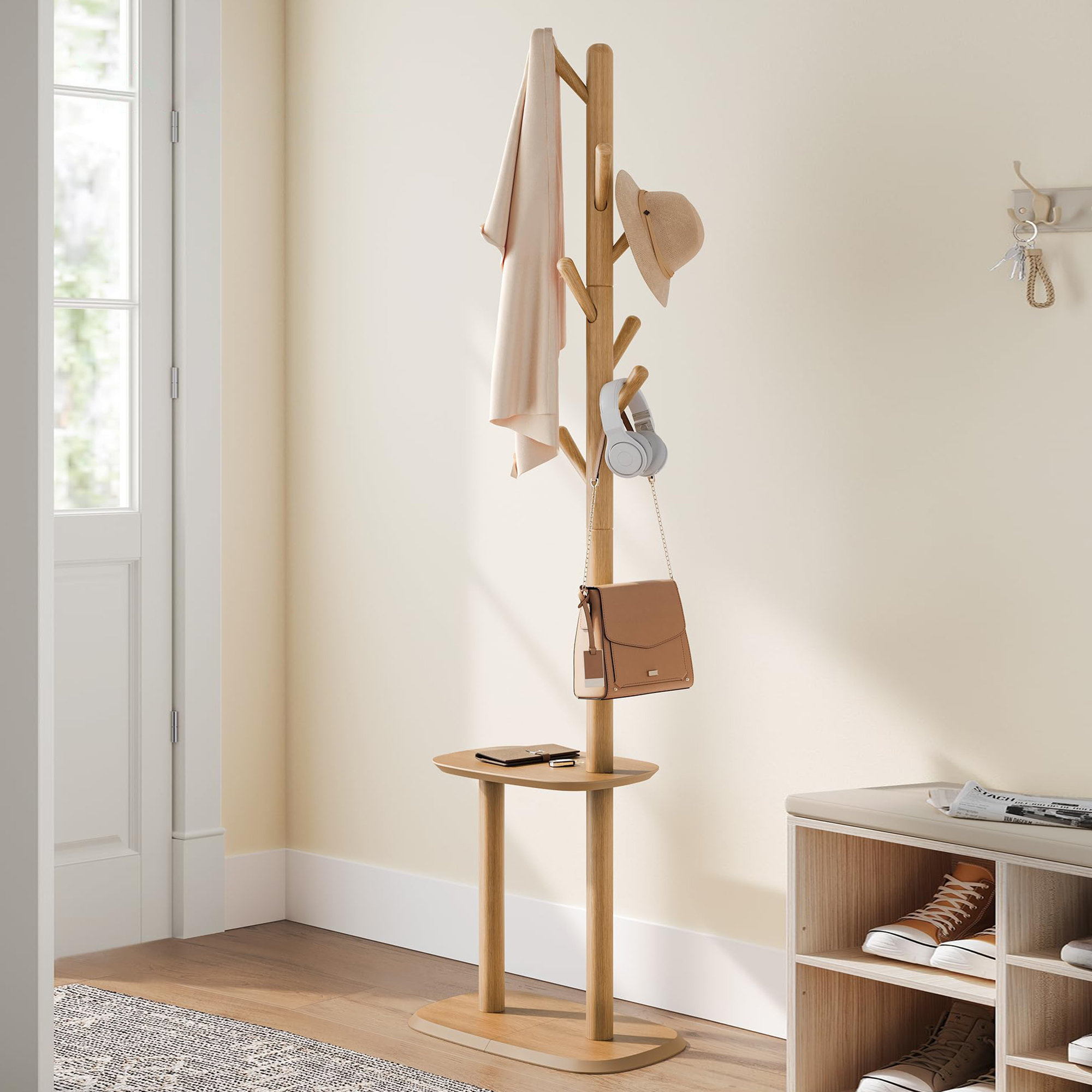 Hokku Designs Free Standing Coat Stand | Wayfair