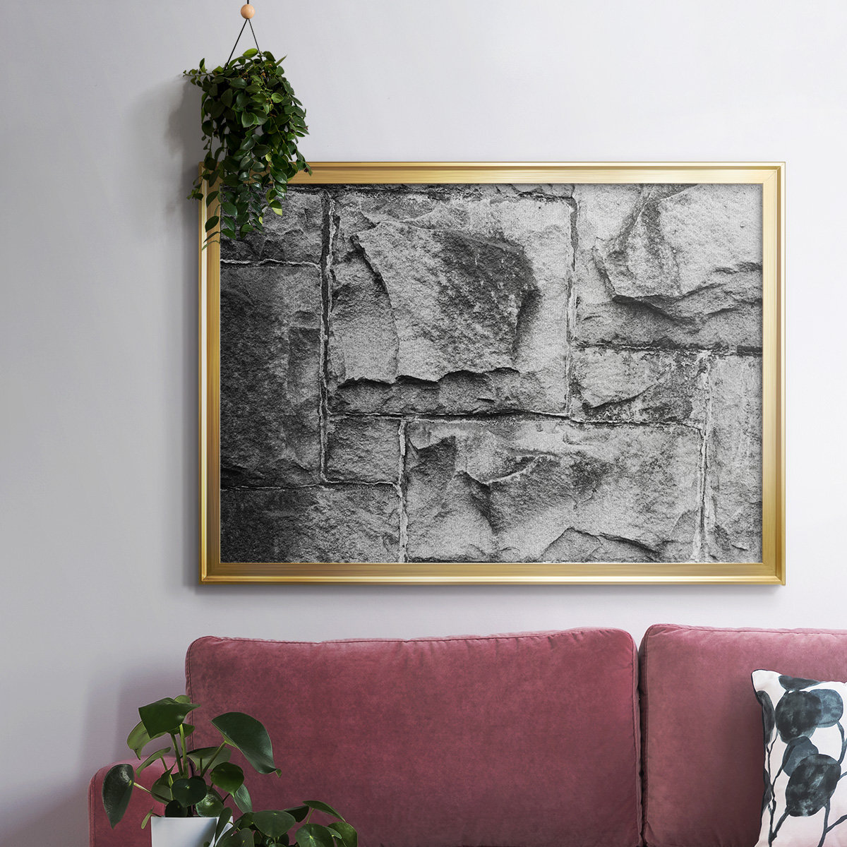 17 Stories Found Textures VI Premium Framed Canvas- Ready To Hang | Wayfair