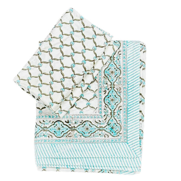 Kantha Originals 100% Cotton Trellis Sheet Set | Wayfair