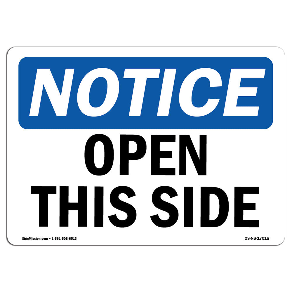 SignMission Open This Side Sign | Wayfair