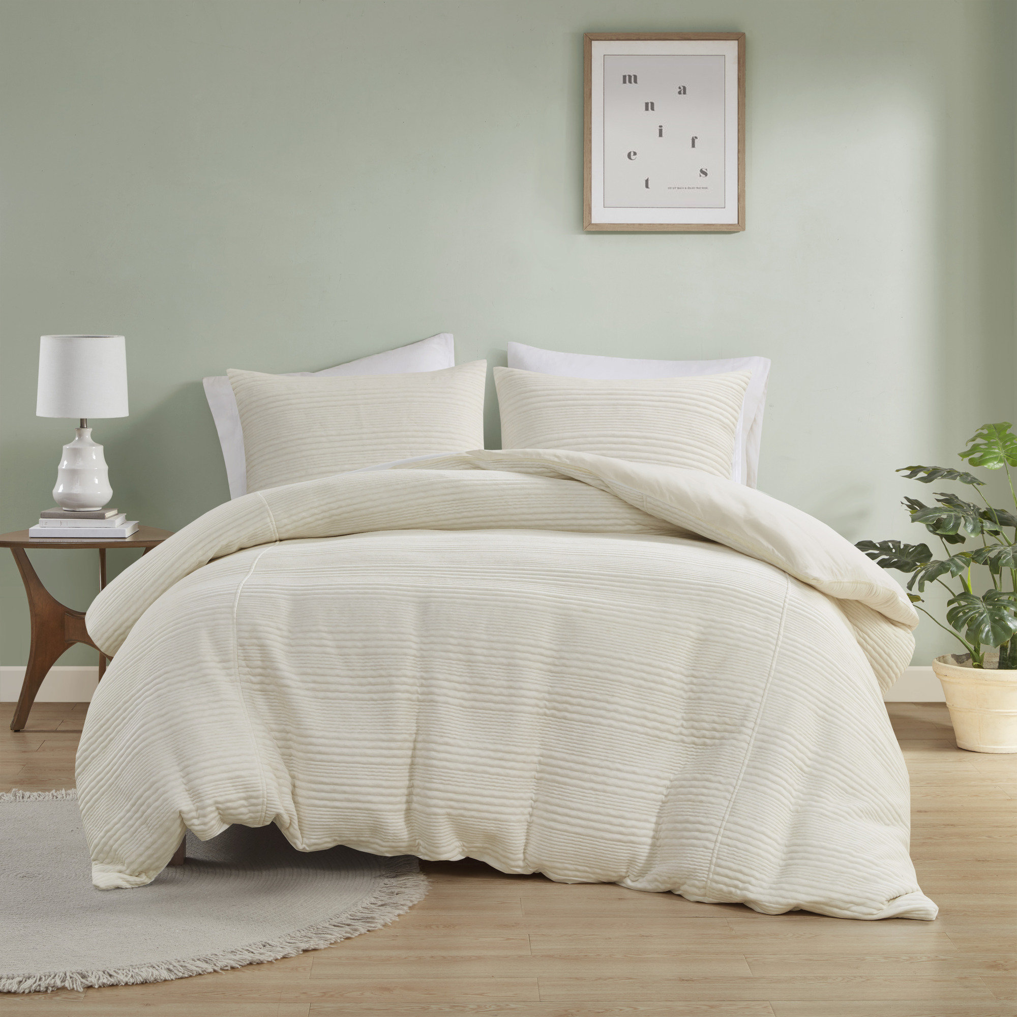 Urban Habitat Wyatt 3 Piece Knitted Jersey Duvet Cover Set | Wayfair