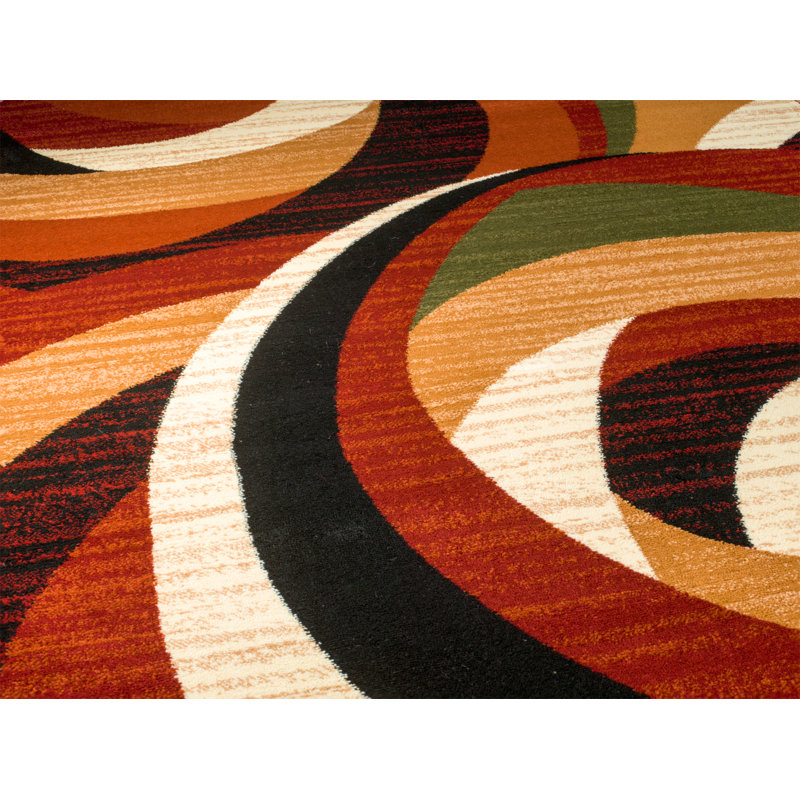 Orren Ellis Gaeta Abstract Multi-colored Area Rug & Reviews | Wayfair