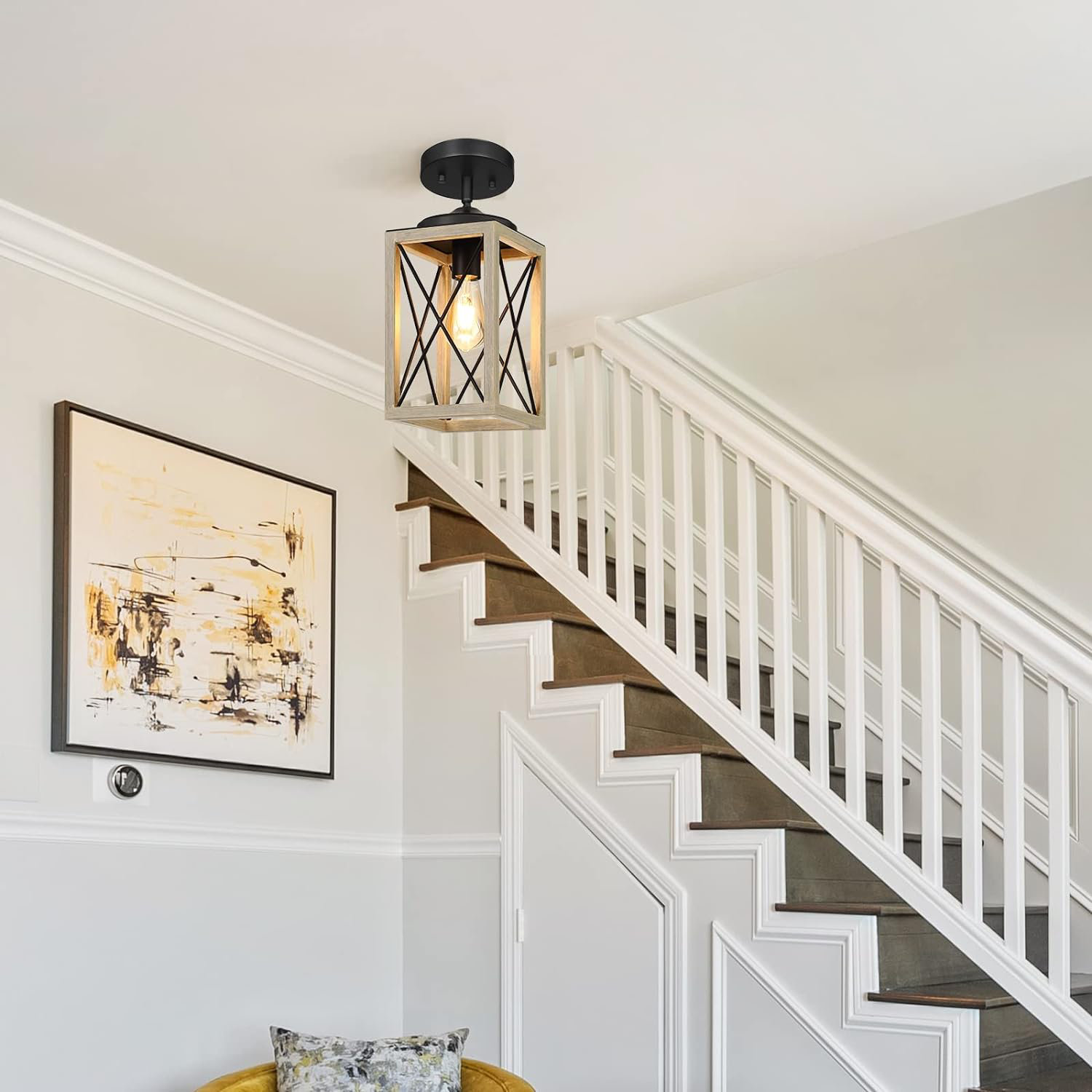 Gracie Oaks Pendant Light, Adjustable Hanging Light Fixtures for Flat ...