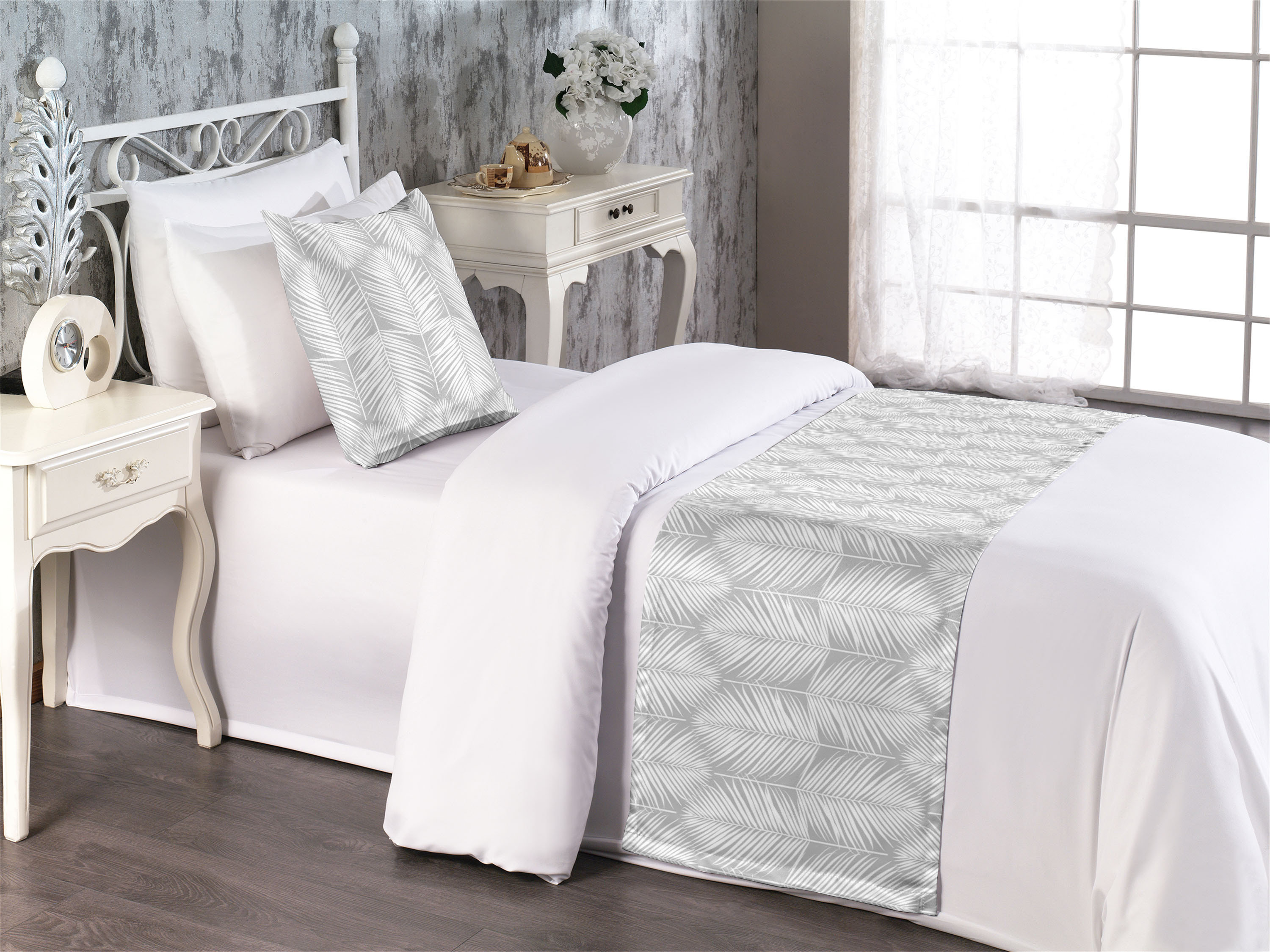 Ambesonne Satin Bed Runner Set | Wayfair