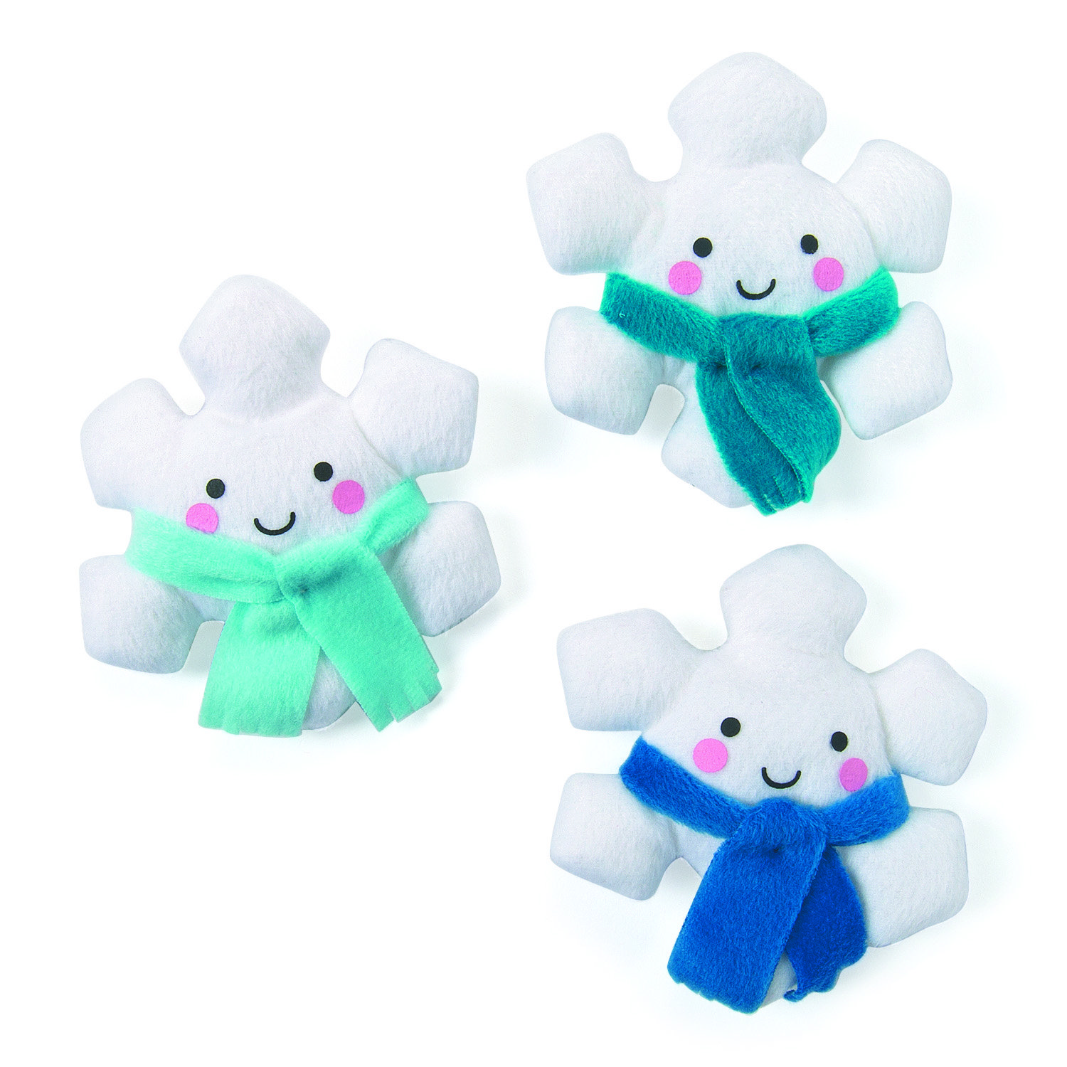 The Holiday Aisle® Plush Snowflake Assortment Toys | Wayfair