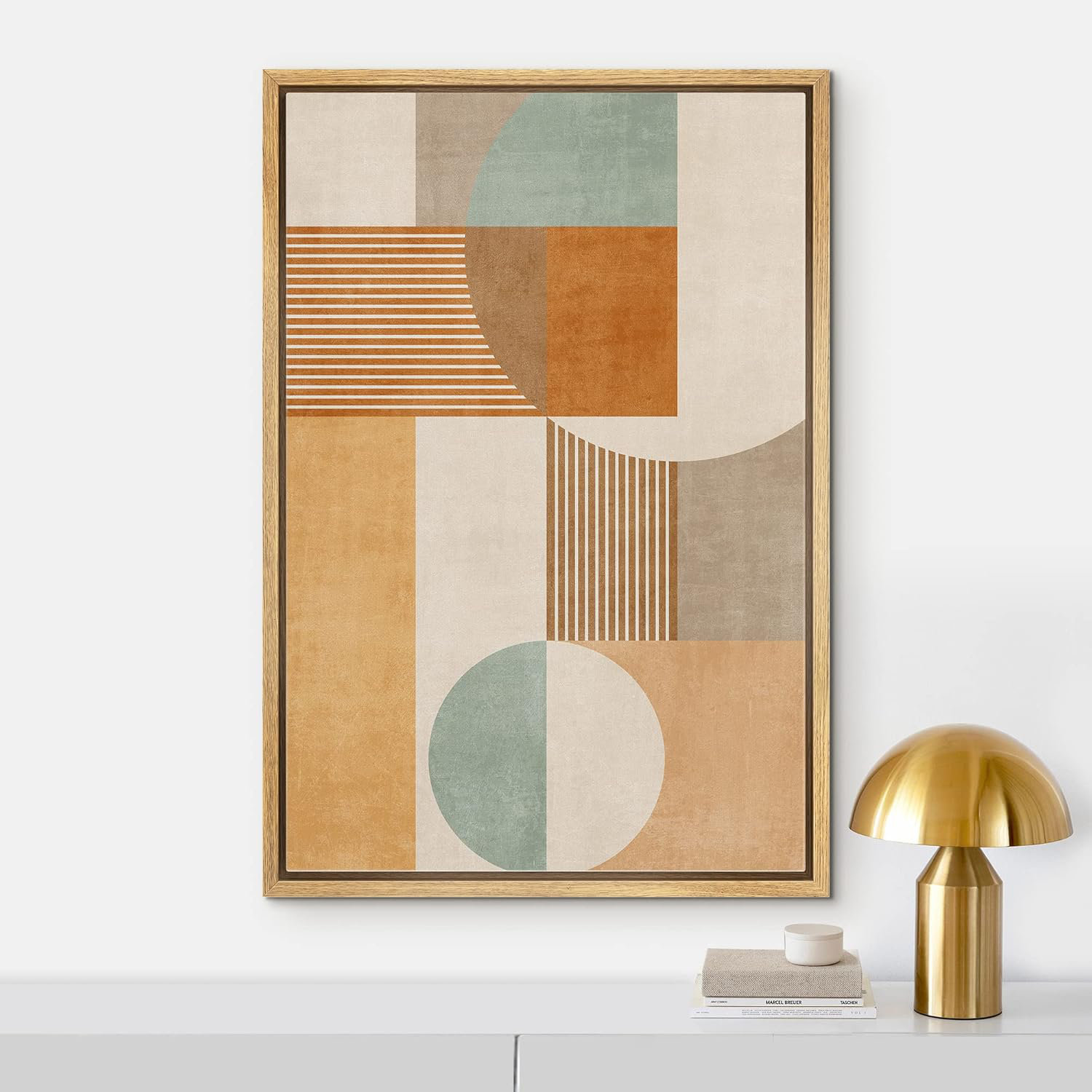 IDEA4WALL Mid Century Shape Mid-Century Polygons Abstract Geometric ...