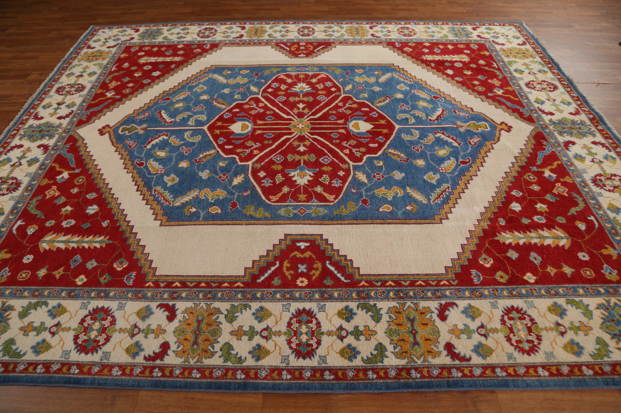 Rugsource Geometric Kazak Wool Area Rug 8X10 | Wayfair