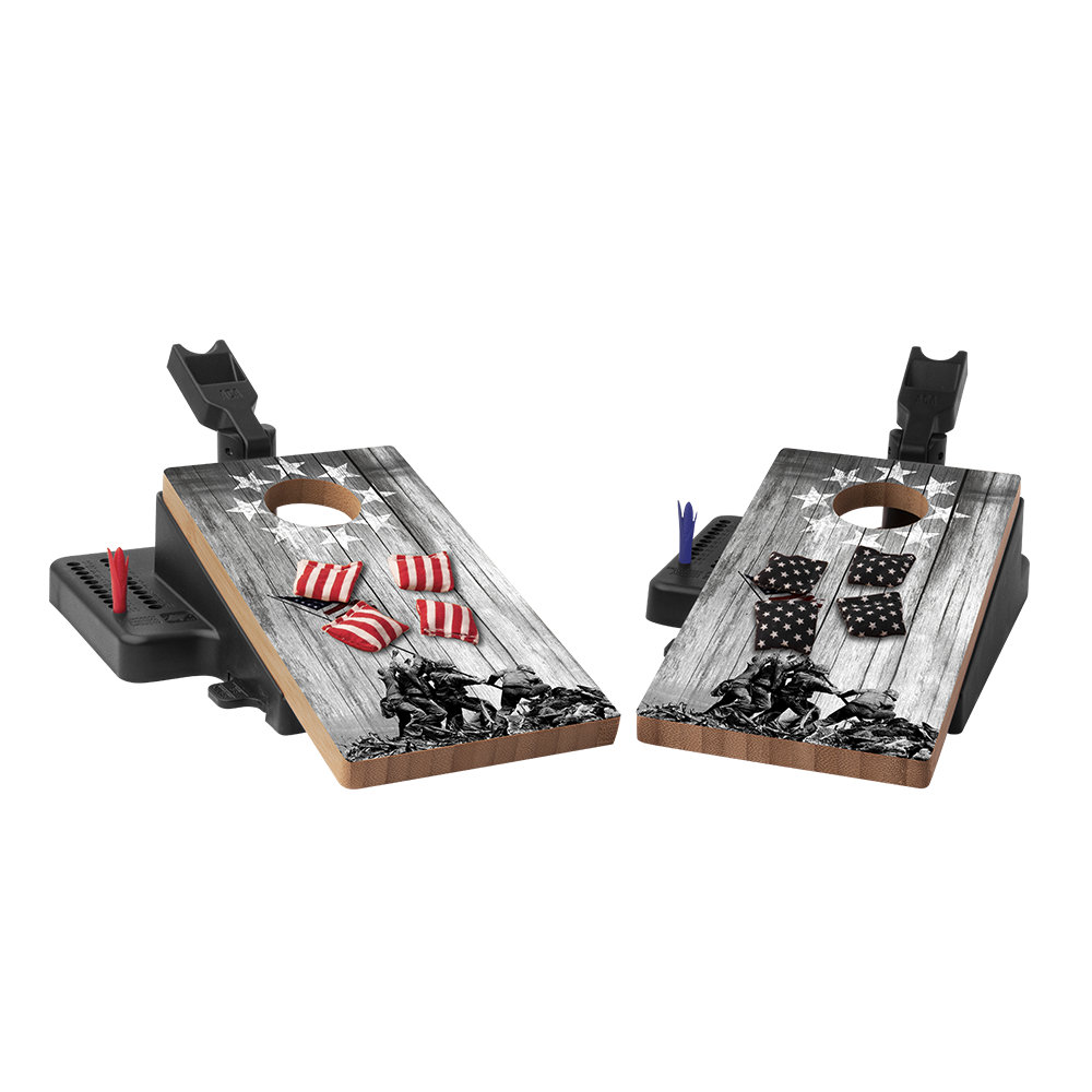 The American Cornhole Association Raise The Flag Double Chuck Mini ...