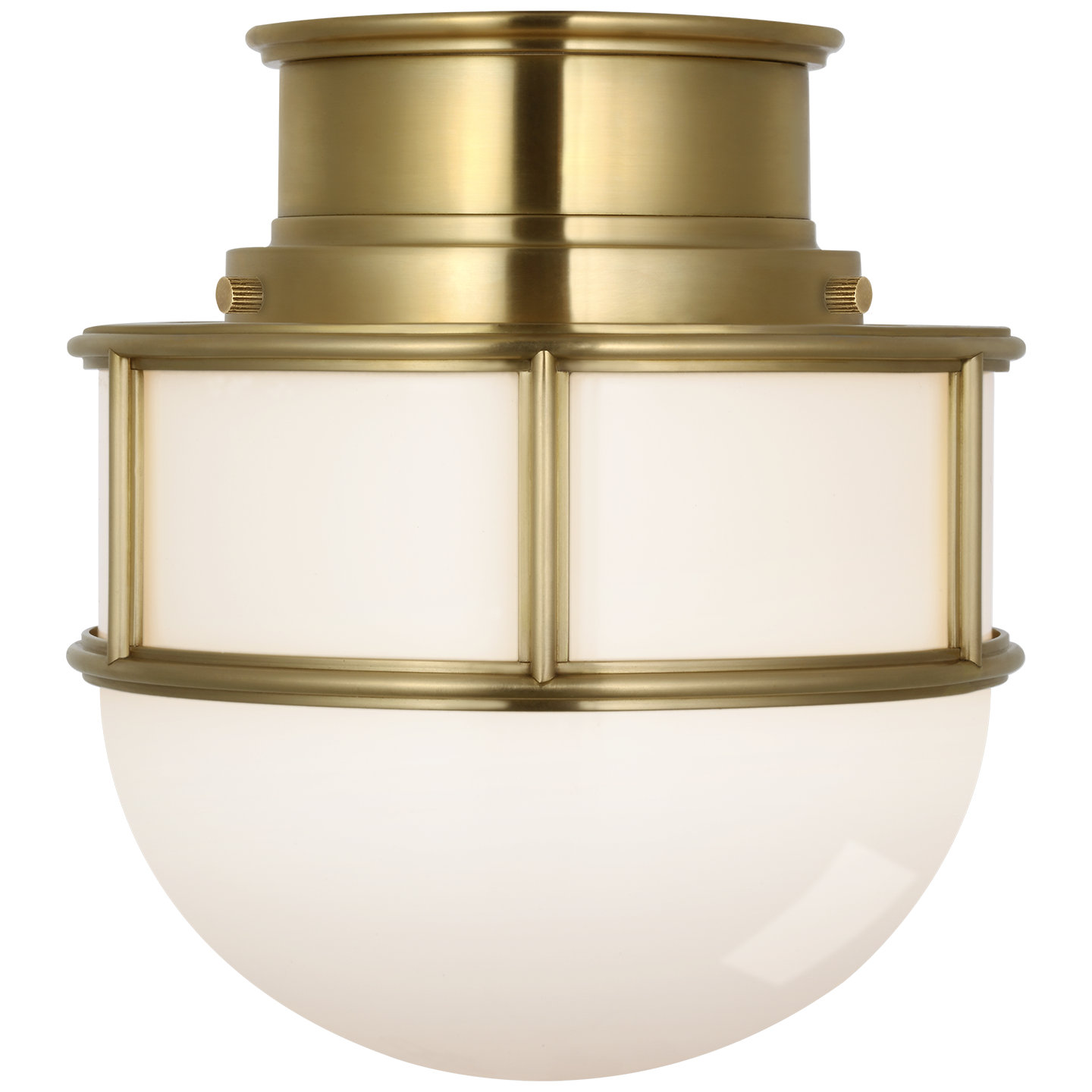 Visual Comfort Signature Martil 8" Flush Mount with White Glass | Perigold
