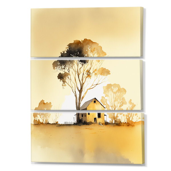 Red Barrel Studio® Golden Hour Tree In The Countryside II " Golden Hour ...