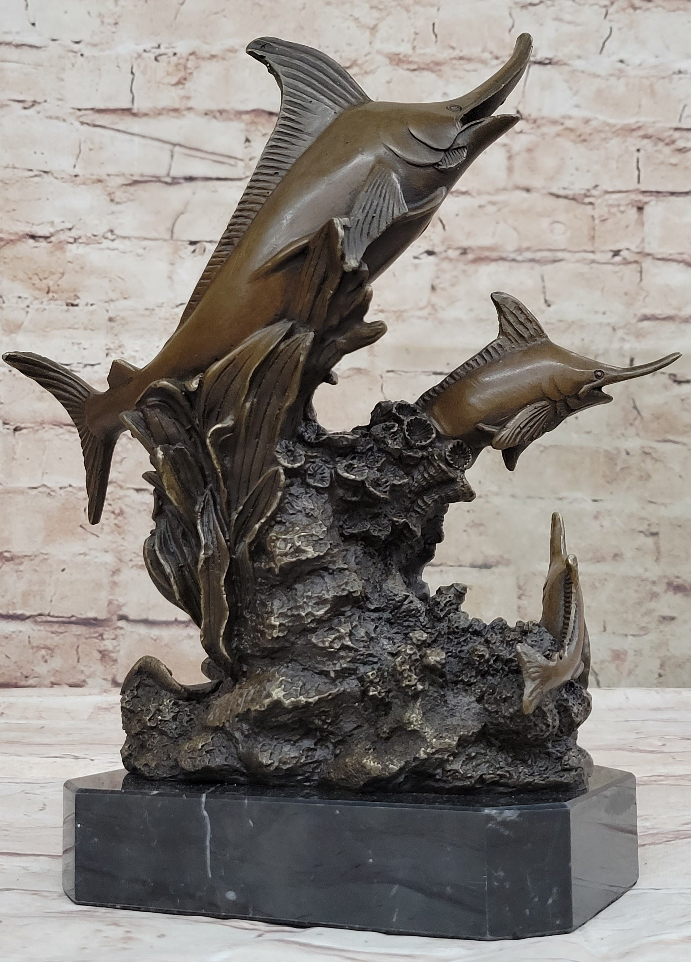 Rosecliff Heights Original Bronze Statue Sculpture Of Marlin Sailfish ...