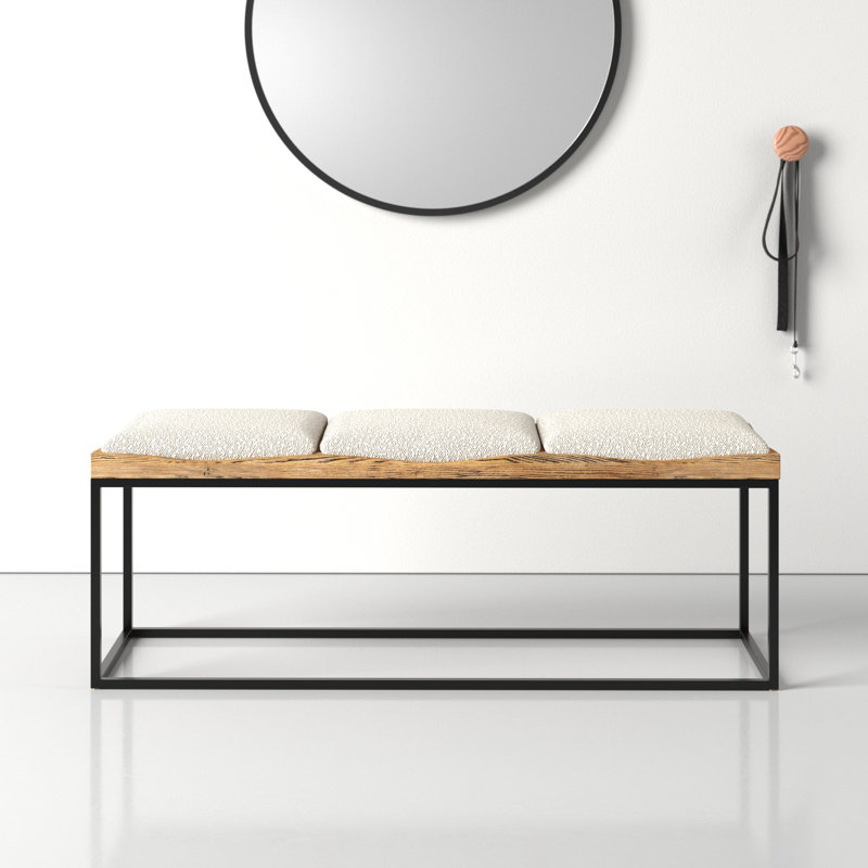 AllModern Ward 54" Boucle Bench & Reviews | Wayfair