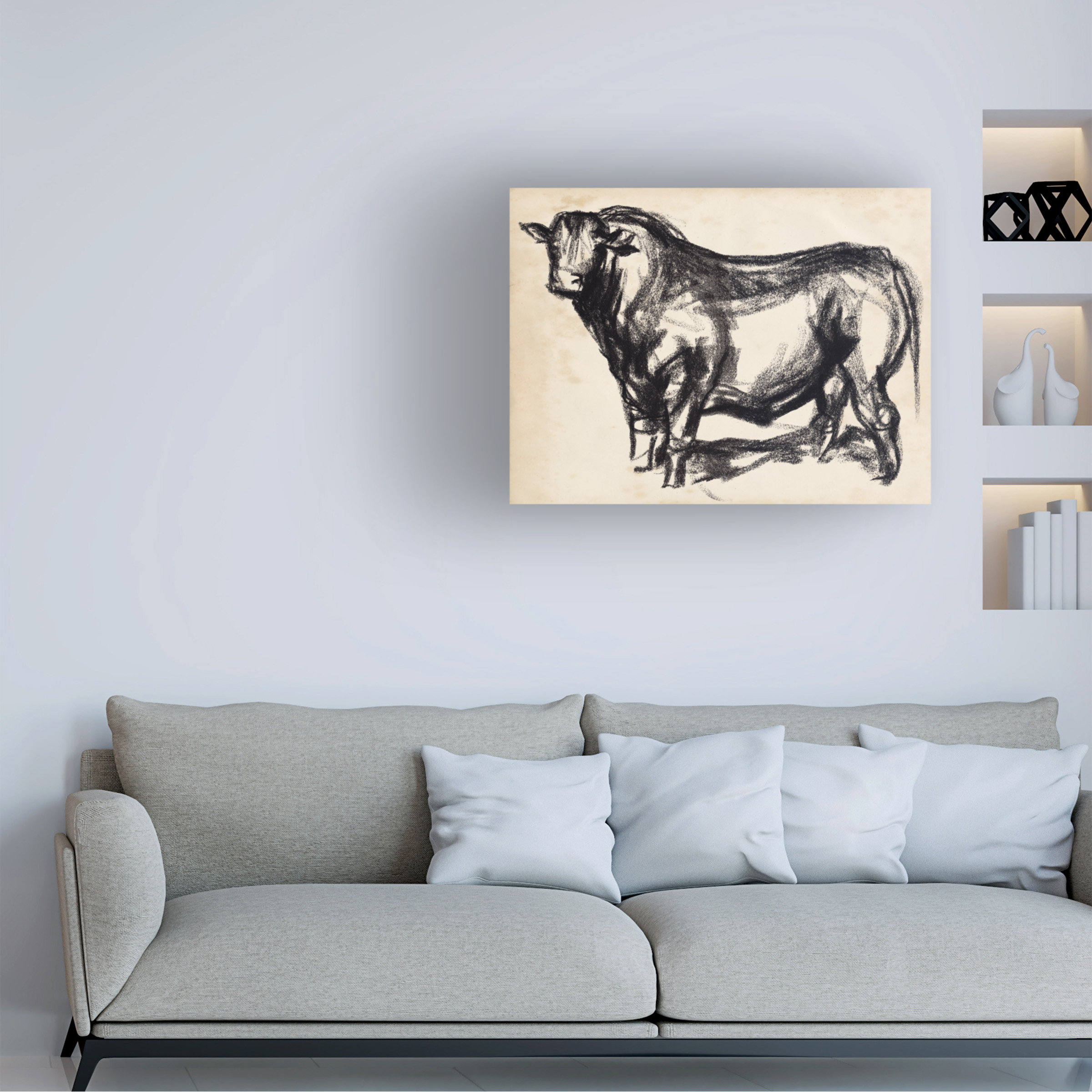 Gracie Oaks Black Angus II by Jennifer Paxton Parker - Wrapped Canvas ...