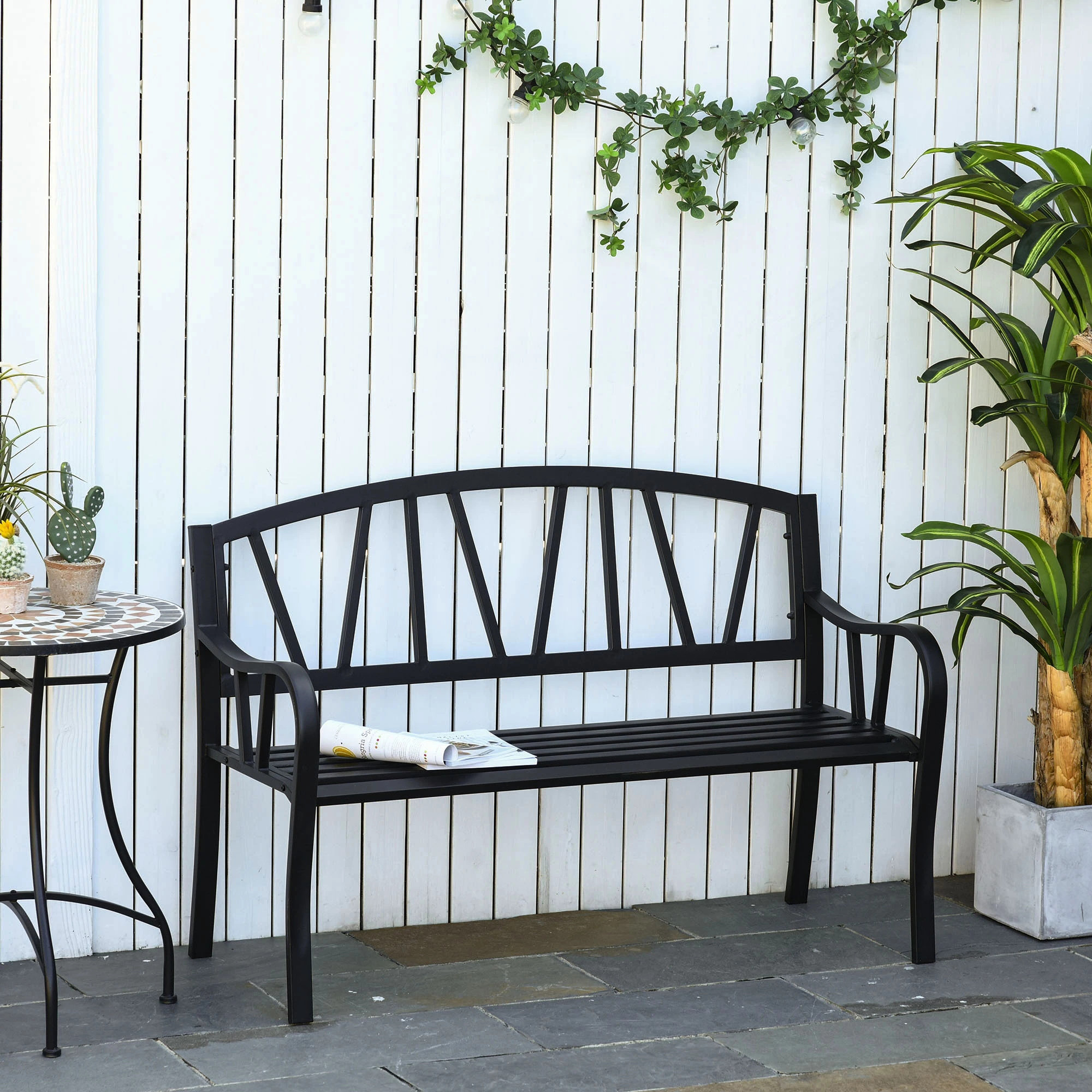 Red Barrel Studio Jaciyah Metal Garden Bench & Reviews - Wayfair Canada