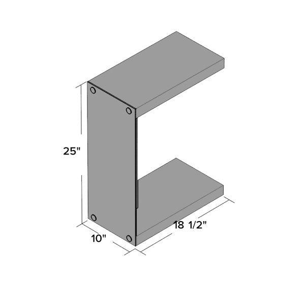 Zipcode Design™ Amedee C Table End Table with Storage & Reviews | Wayfair