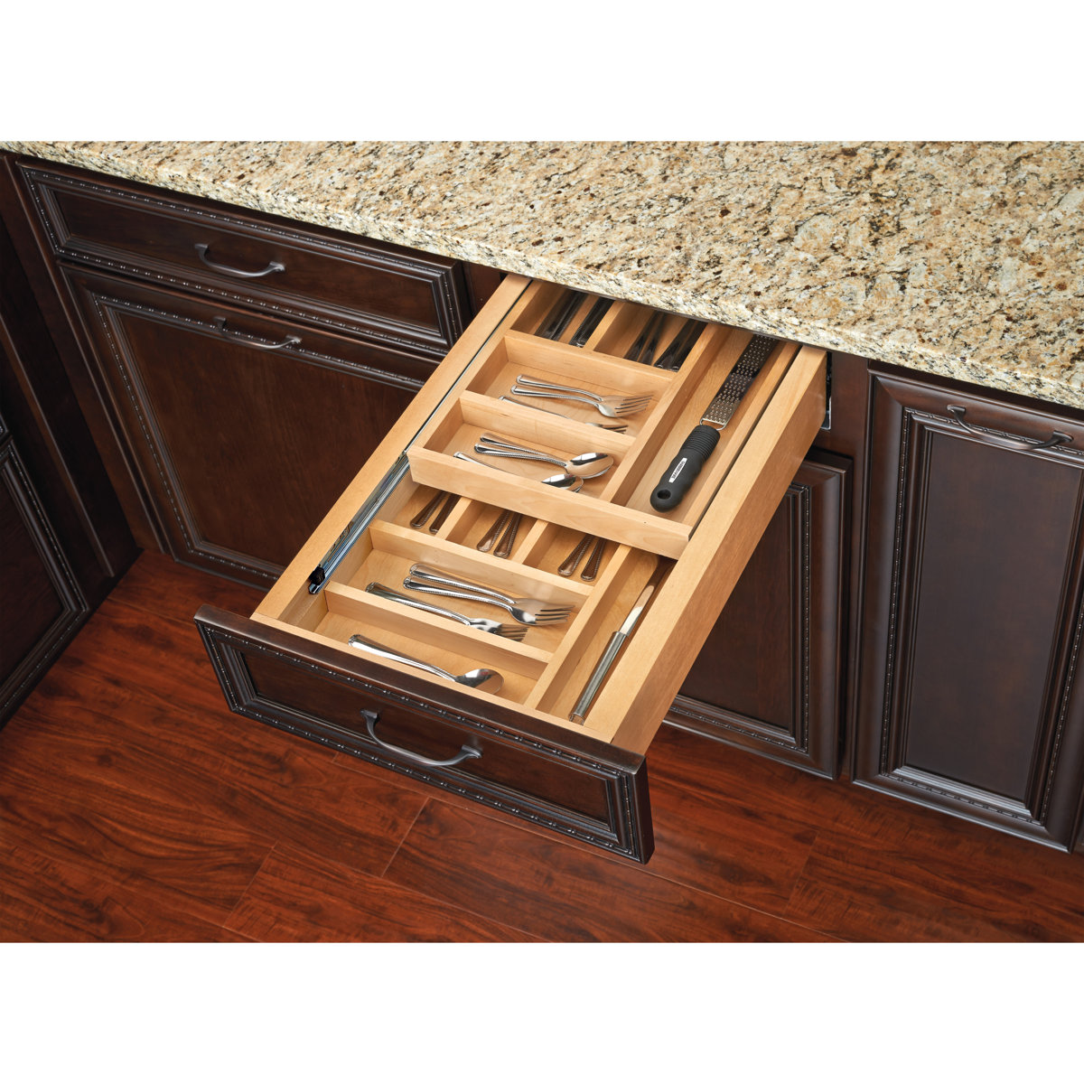 Rev-A-Shelf Wood Base Cabinet Two-Tier Replacement Drawer System (No ...