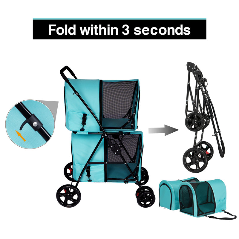 Kinbor Folding Standard Stroller with Detachable Carrier & Reviews ...