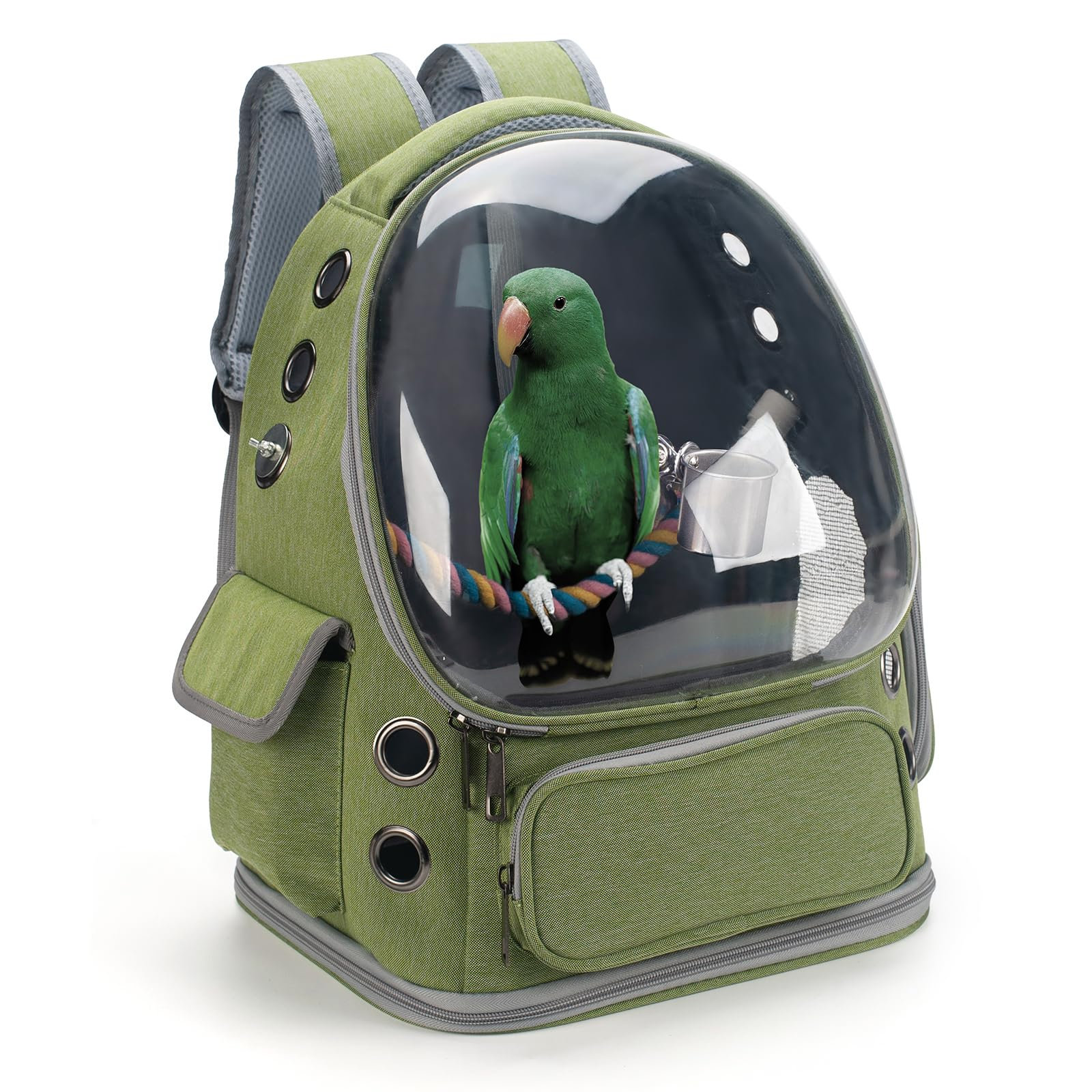 Latitude Run® Bird Backpack Carrier Travel Cage with Perch | Wayfair
