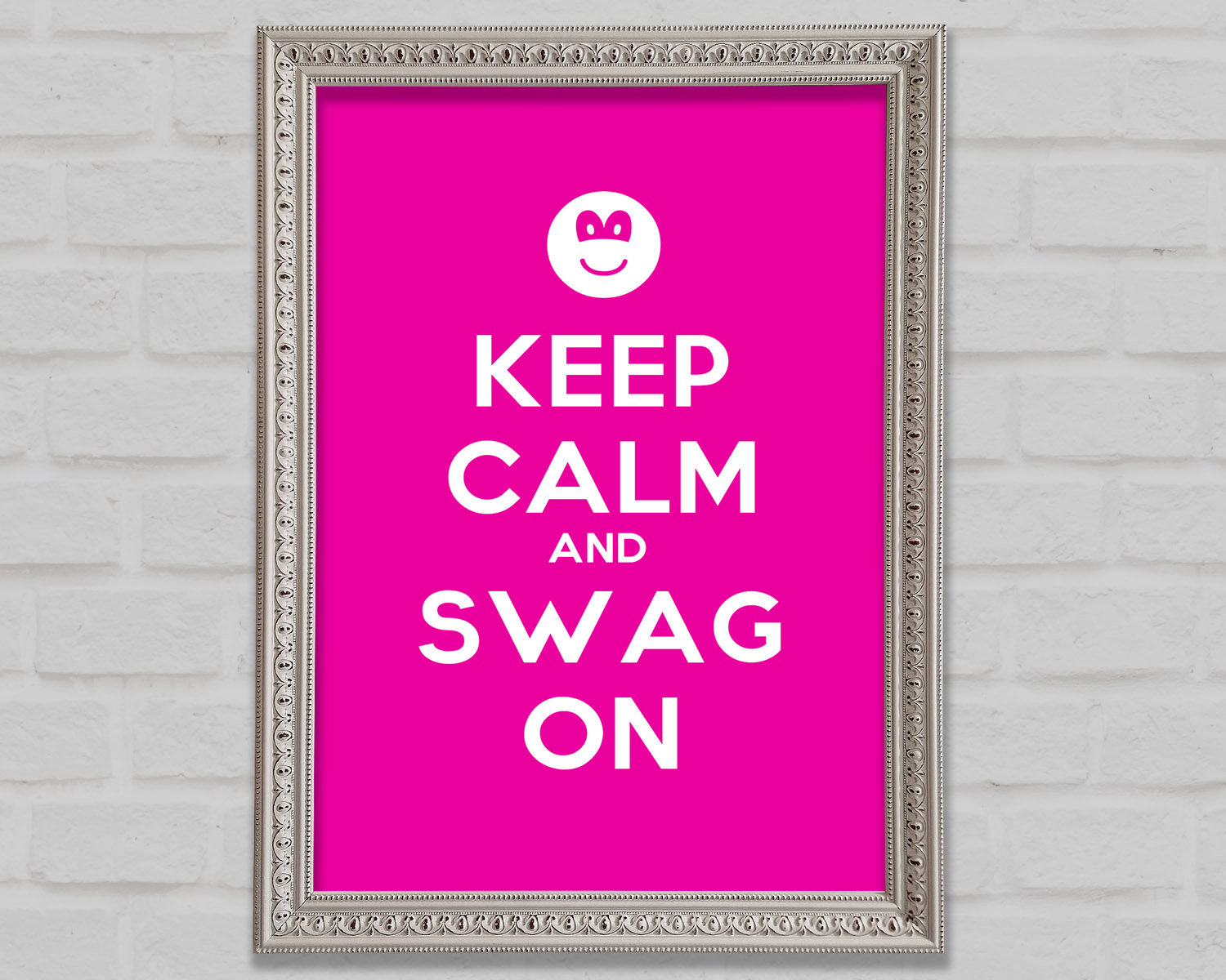 Bright Star Keep Calm Swag On - Single Picture Frame Art Prints ...