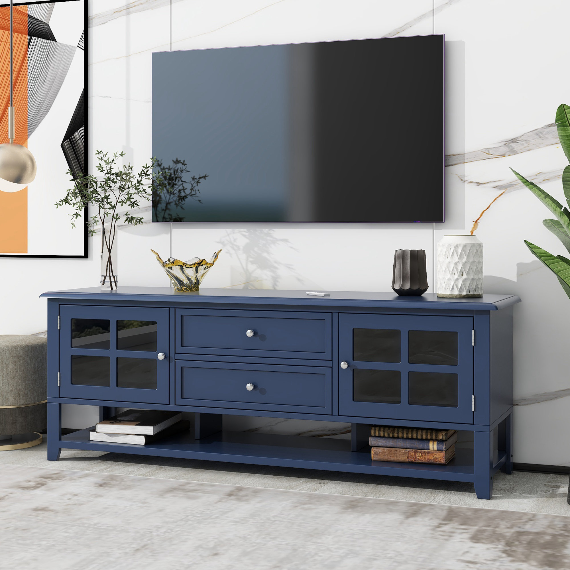 Winston Porter Doylene 59.1'' Media Console - Wayfair Canada