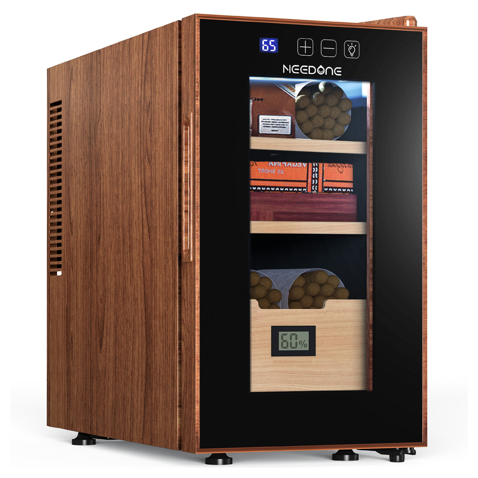 Needone Electric Cigar Humidor 23L with Heating & Cooling Quiet Control ...