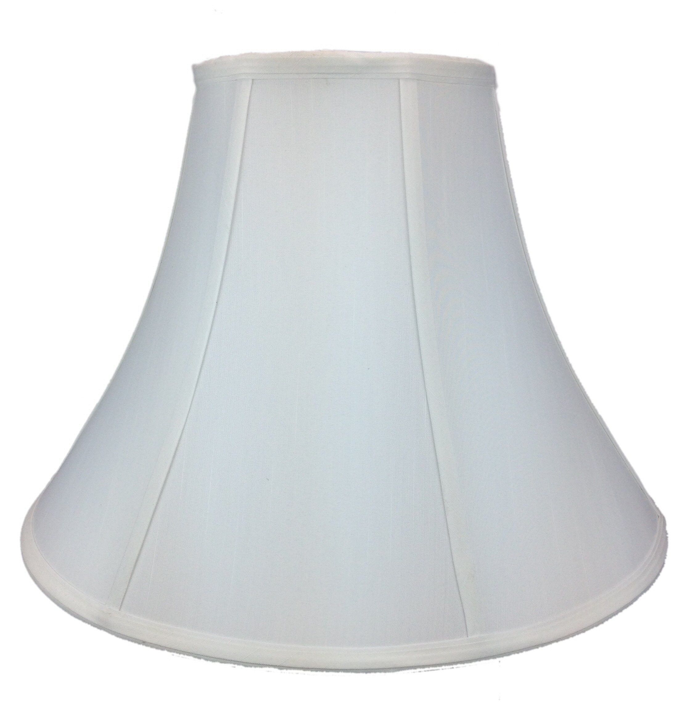 Winston Porter 12" H x 17" W Linen Bell Lamp Shade ( Uno ) in White ...