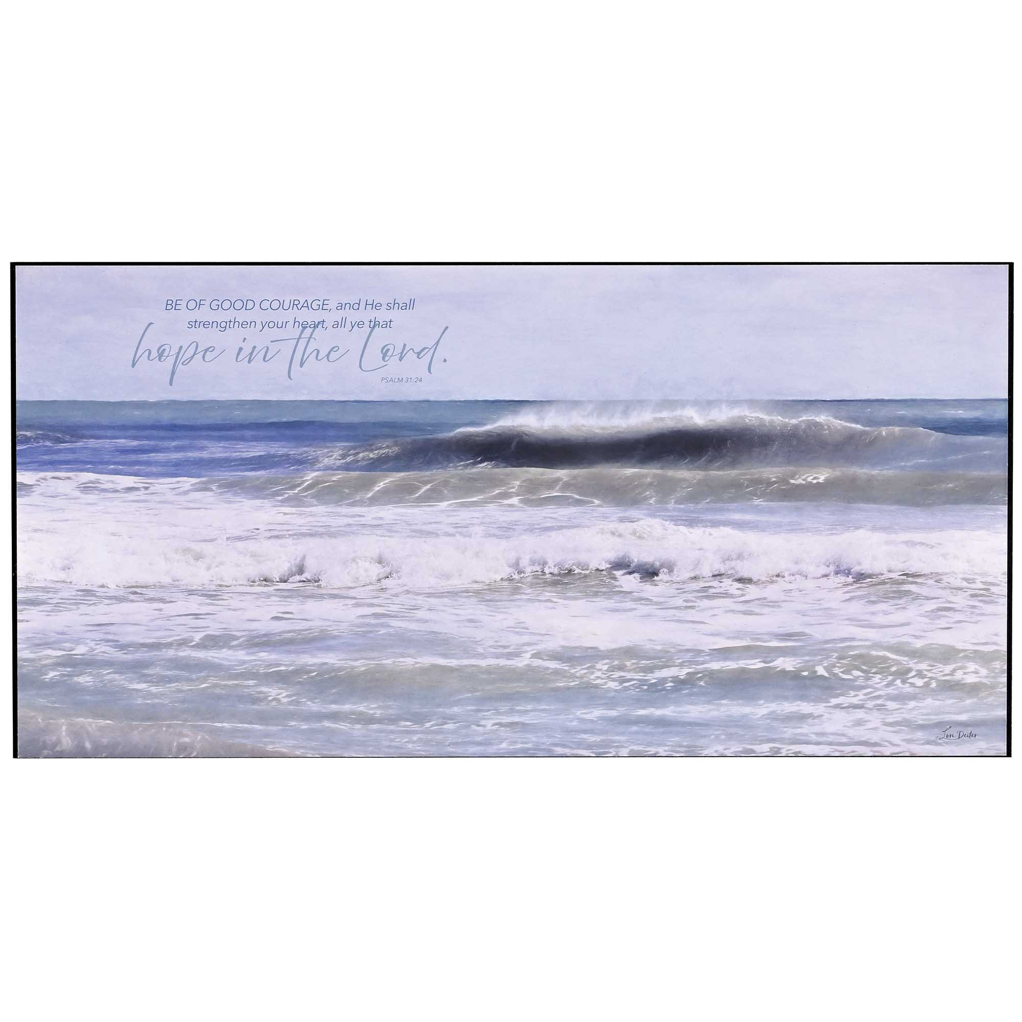Trinx Wall Plaque Ocean Wave Good Courage | Wayfair