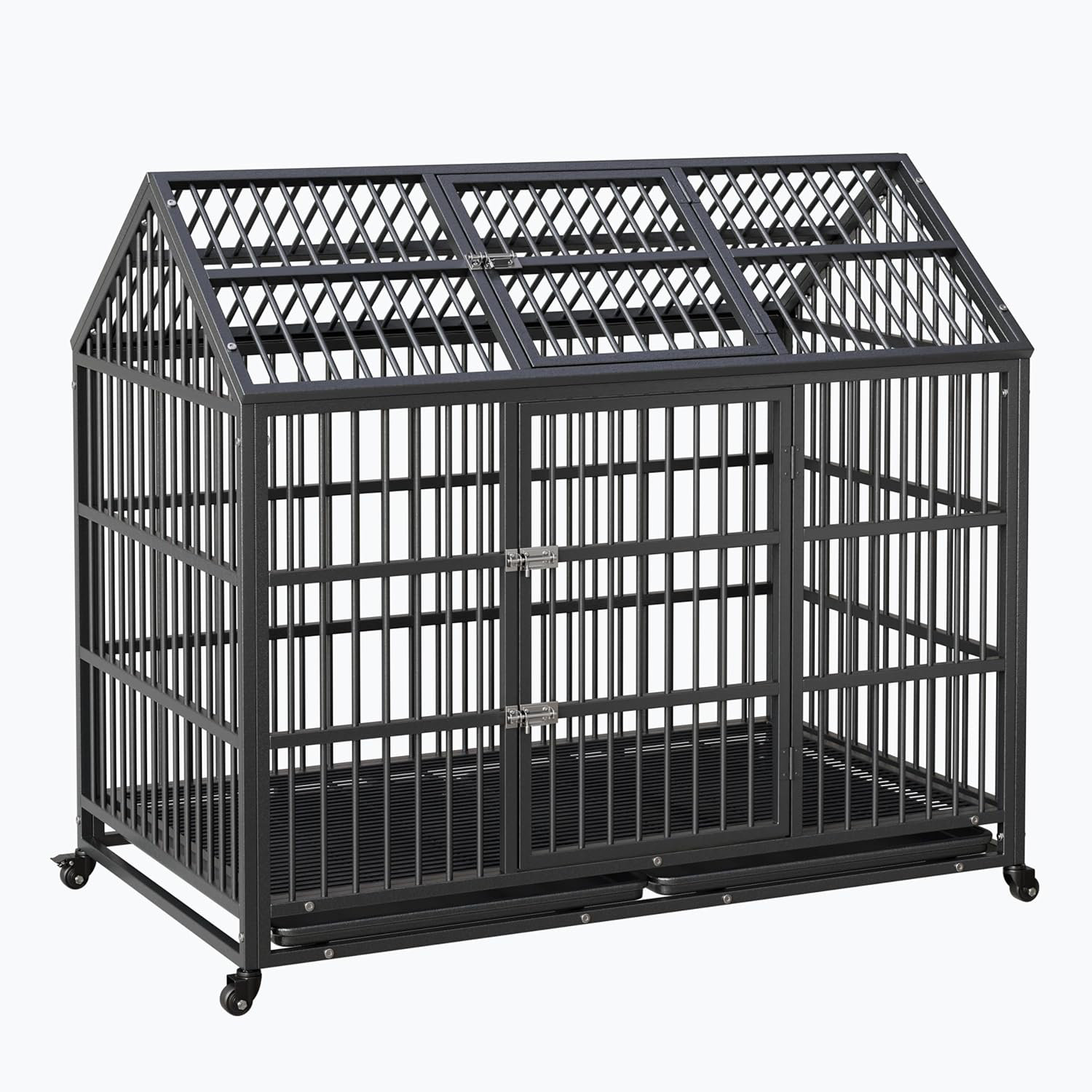 Archie & Oscar™ Heavy Duty Indestructible Dog Crate with Divider 2 ...