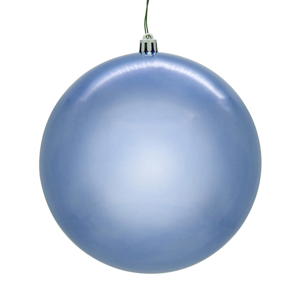 The Holiday Aisle® Periwinkle Pearl Seamless Ball UV Drilled. Includes ...