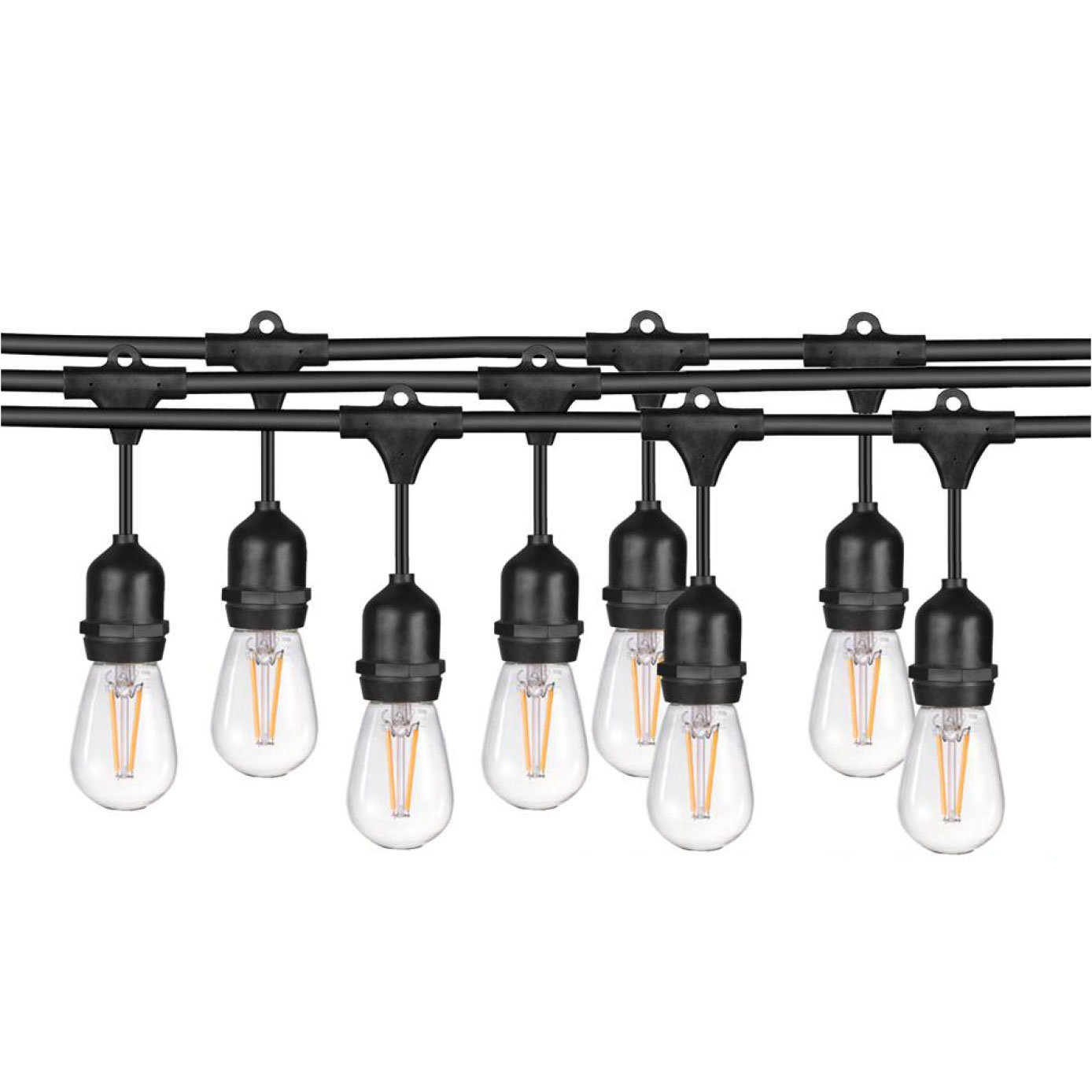 The Holiday Aisle® 48- Ft. LED Edison Bulb, UL Listed, Waterproof ...