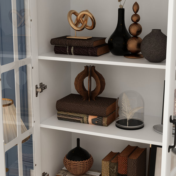 Morinome 8 Drawer Display Case With Glass Doors | Wayfair