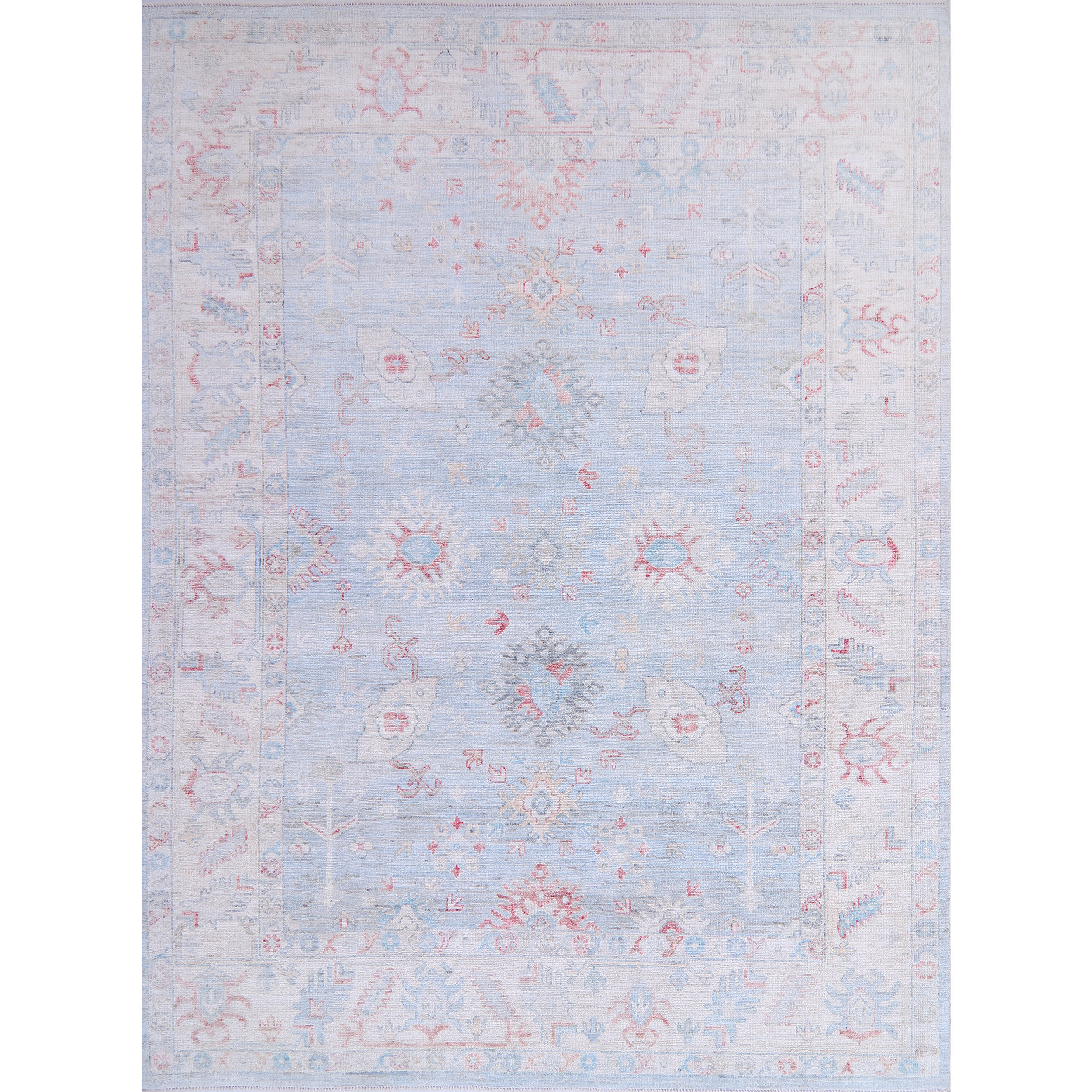 Bokara Rug Co., Inc. One-of-a-Kind 9'4" X 12'3" Wool Area Rug Blue/Red ...
