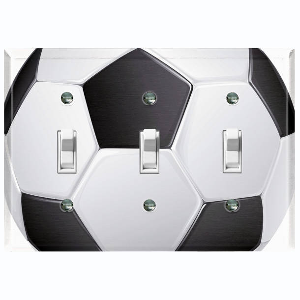 WorldAcc Soccer Ball Kids Room Sports Game 2 - Gang Toggle Light Switch ...